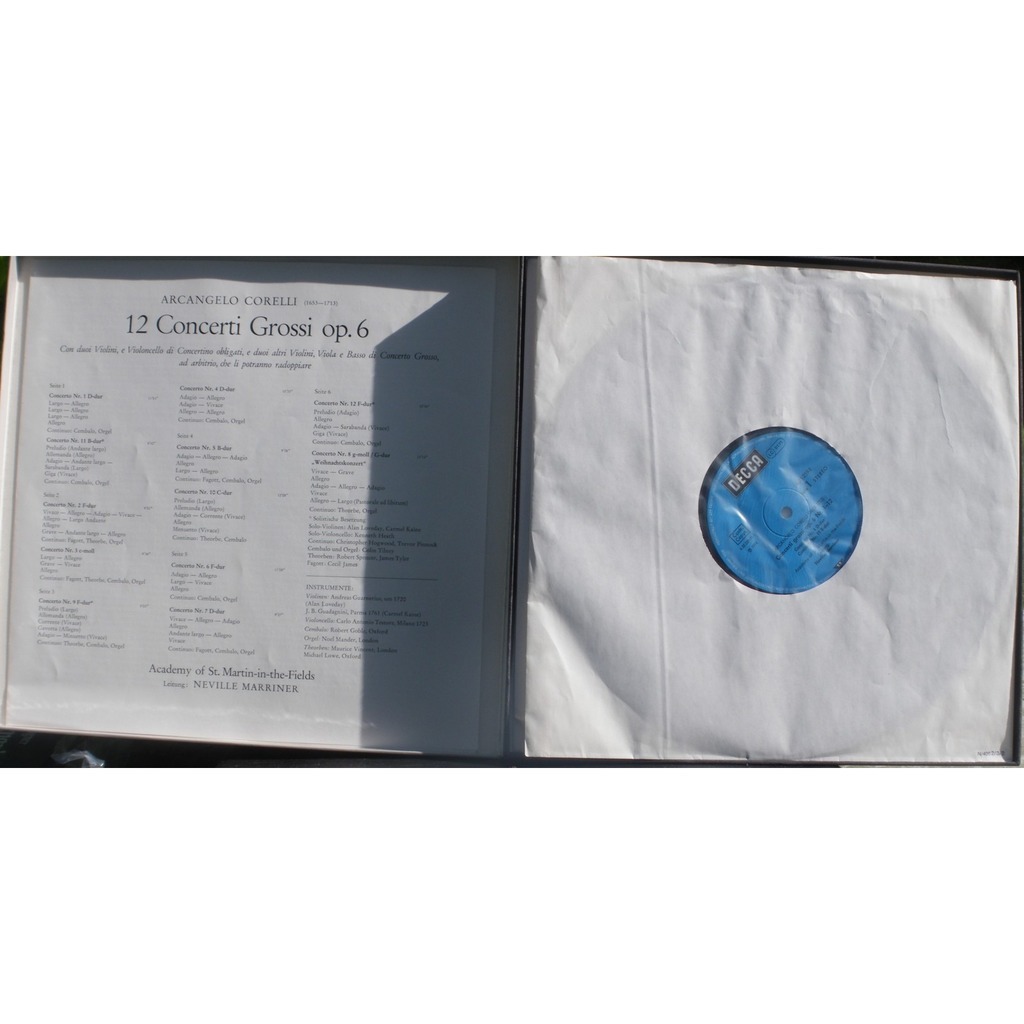 Corelli concerti op 6 academy ot st martin in the fields marriner by Corelli Concerti Op 6 ...