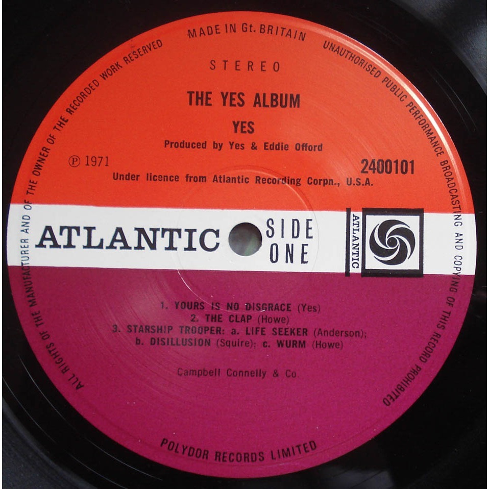 The yes album (rare uk first press plum label) by Yes, LP Gatefold with ...