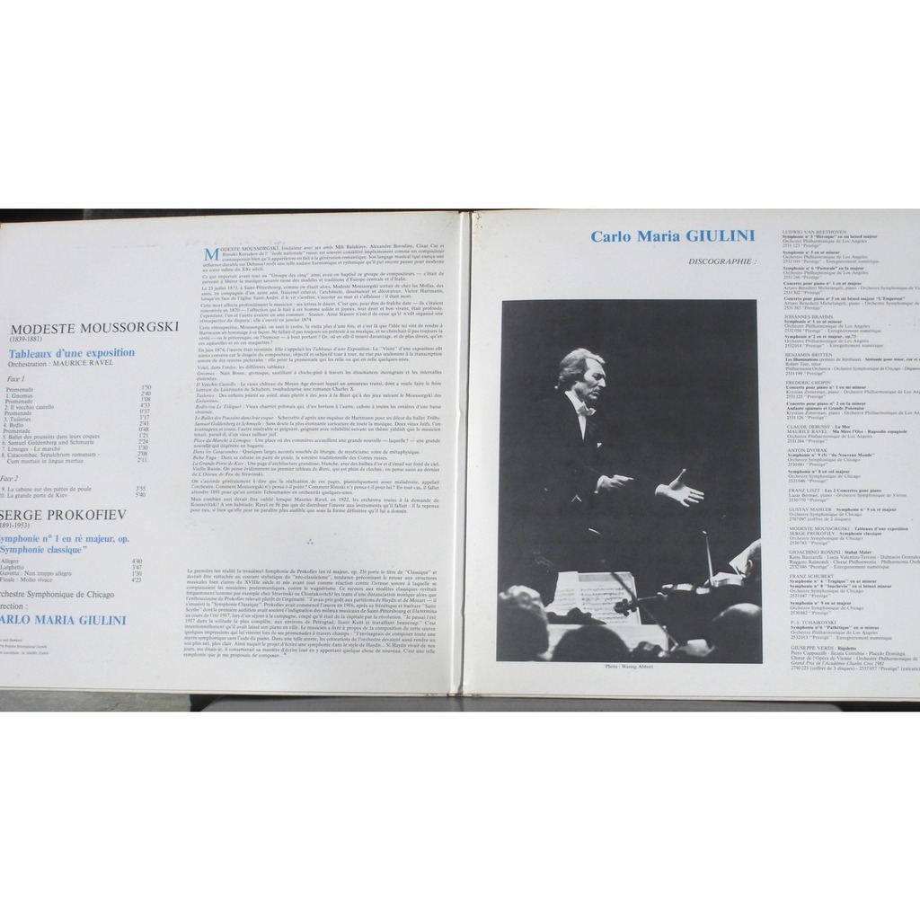 Tableaux d'une exposition - symphonie classique - cleaned by clearaudio ...