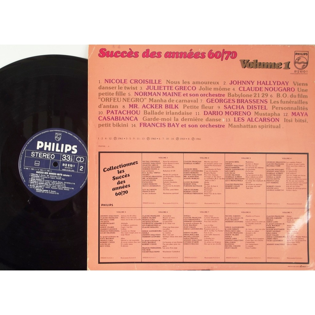 Succès des années 60/70 volumes 1 à 9 / greatest hits of 60's-70's (9 ...