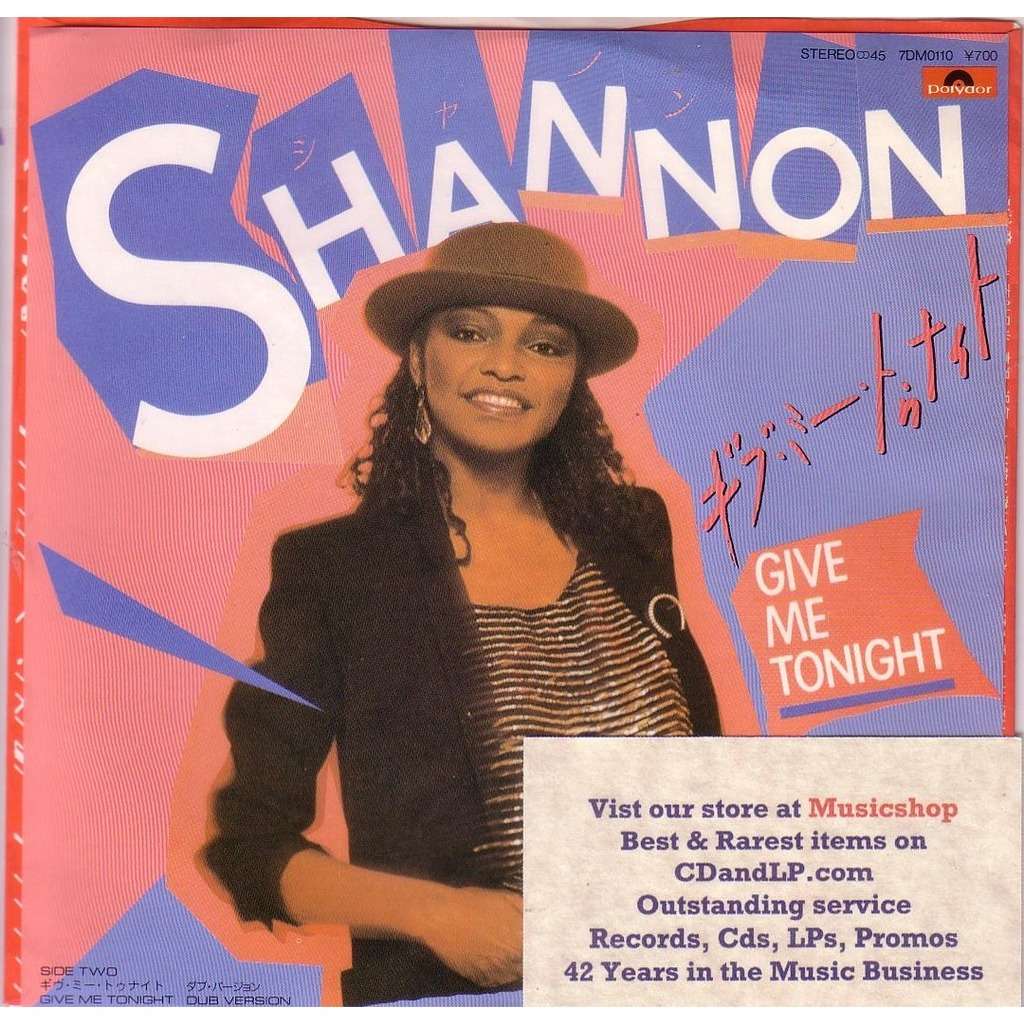 Give me tonight by Shannon, SP with musicshop - Ref:115900233