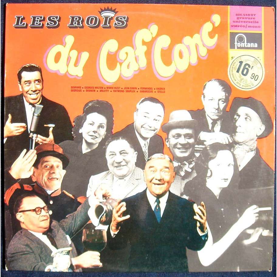 Les rois du caf' conc' ( disque quasi nm ) by Ouvrard Milton Bizet ...