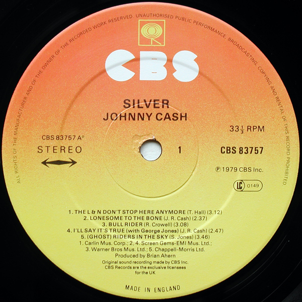 Silver de Cash Johnny, 33T chez longplay - Ref:115946550