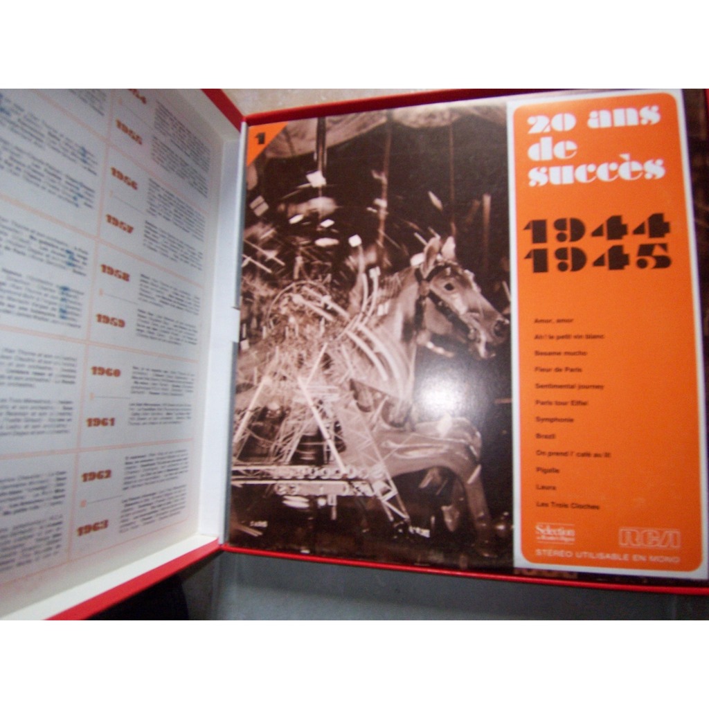 20 ans de succès au hit parade des années 1944 à 1963 de Various ...