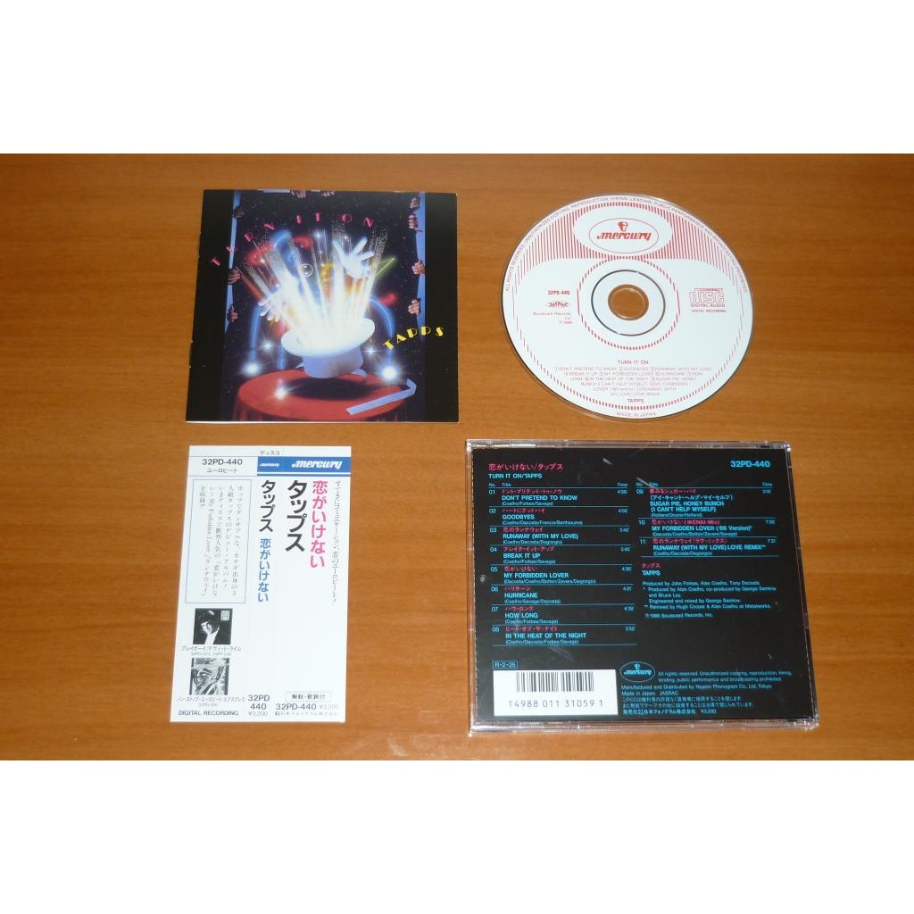 Turn it on by Tapps, CD with music-fun - Ref:116004717