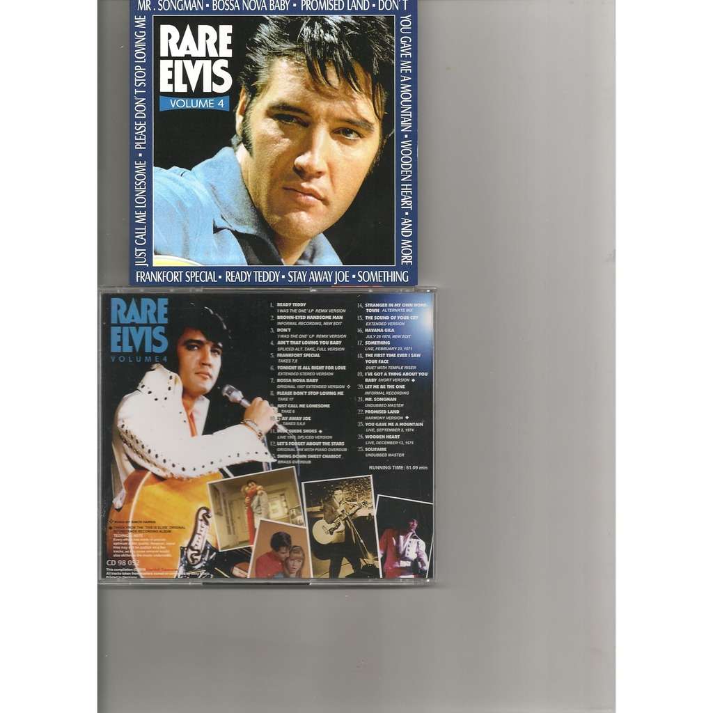 Rare elvis presley vol.4 cd 28 outtakes & live soundboard ! by Elvis ...