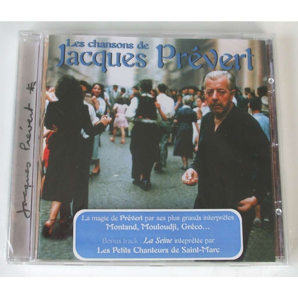 Les chansons de jacques prevert de Les Chansons De Jacques Prevert, CD ...