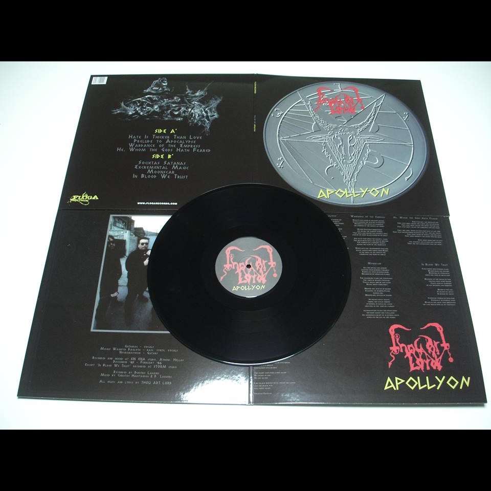 THOU ART LORD apollyon. black vinyl, 33T GATEFOLD en vente sur ...