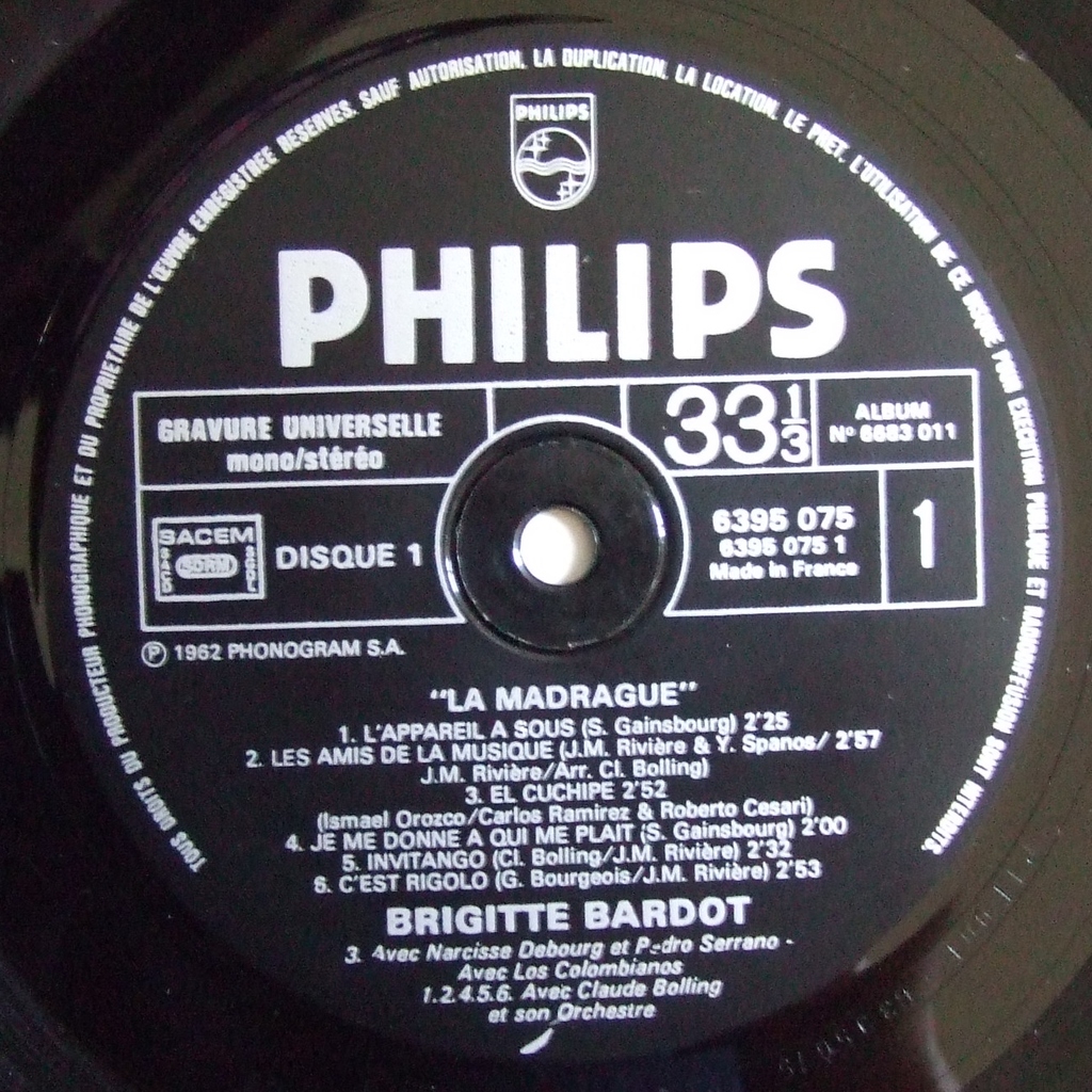 La madrague by Brigitte Bardot, LP x 2 with labelledoccasion - Ref ...