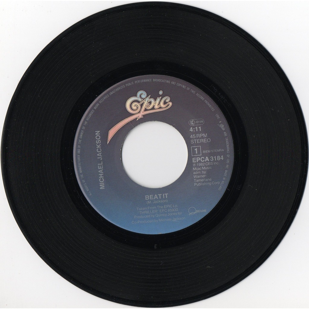 Beat it by Michael Jackson, SP with makartrecords - Ref:116303592