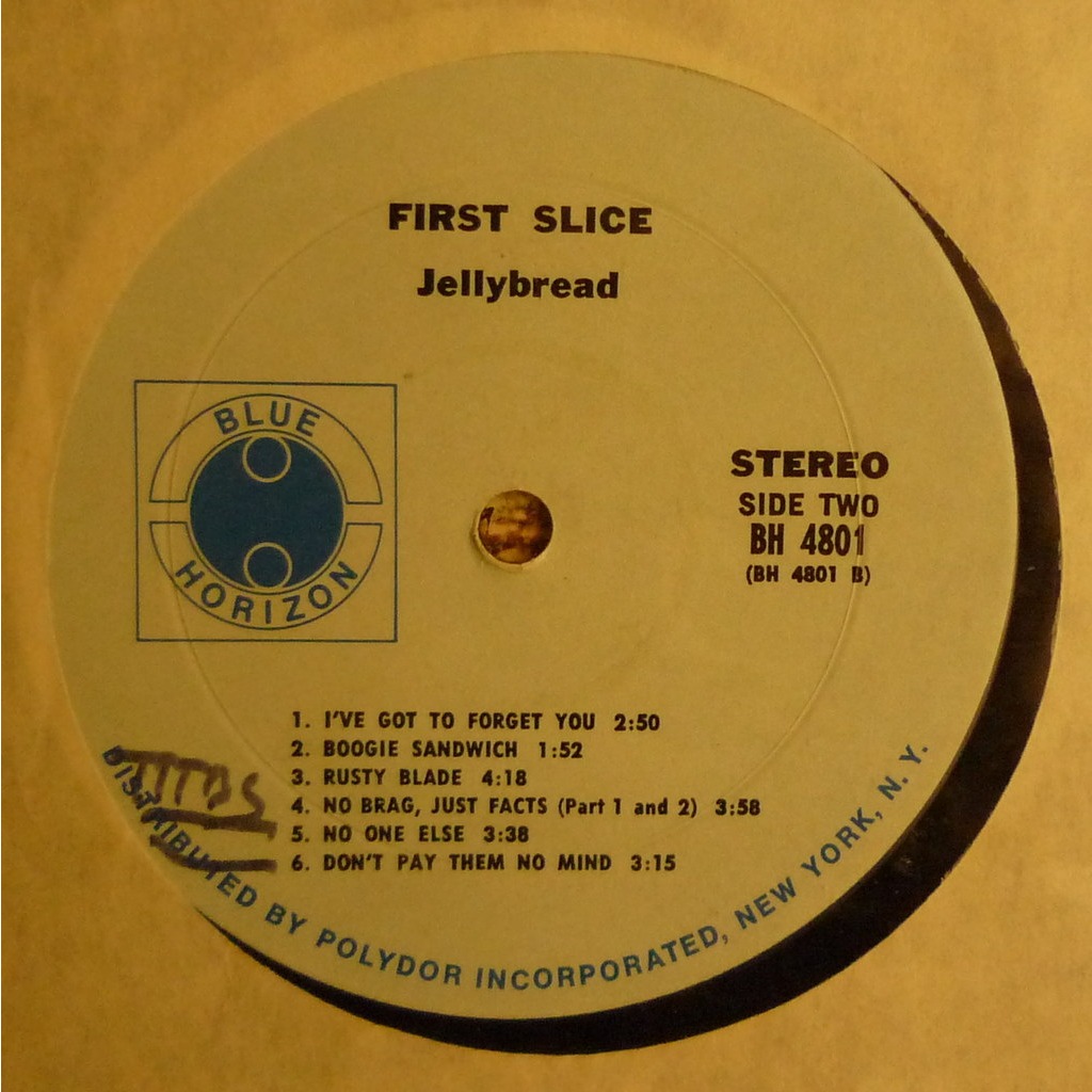 First slice - original us vinyl issue de Jellybread -, 33 1/3 RPM Gatefold con damino - Ref ...