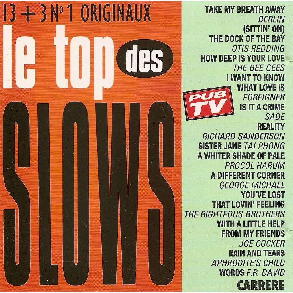Le top des slows by Various Artists, CD with pycvinyl - Ref:116552010
