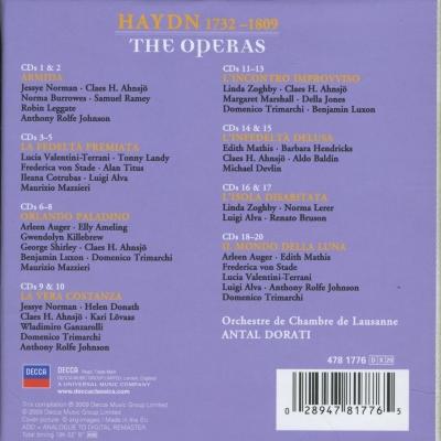 The operas / antal doráti, lausanne chamber orchestra - Haydn, Joseph ...