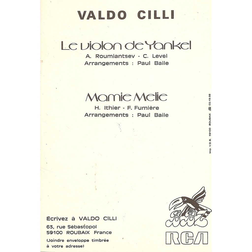 Carte postale(dédicacée) - postcard (autographed) de Valdo Cilli, Carte ...