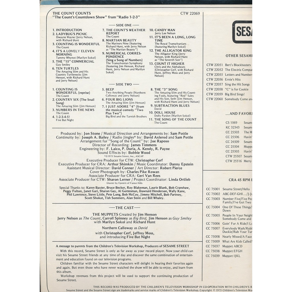 Sesame street by The Count Counts, LP with neil93 - Ref:116970205