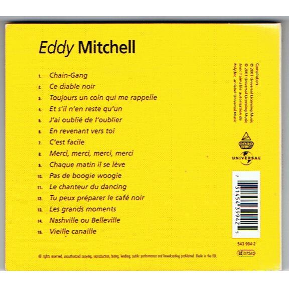Eddy mitchell -digipack- de Eddy Mitchell, CD chez sonic-records - Ref ...