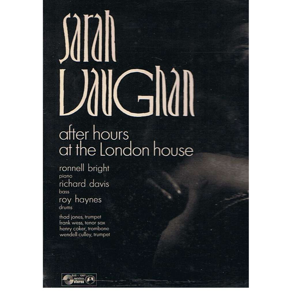 After hours at the london house de Sarah Vaughan, 33T chez sonic-records - Ref:3020294939