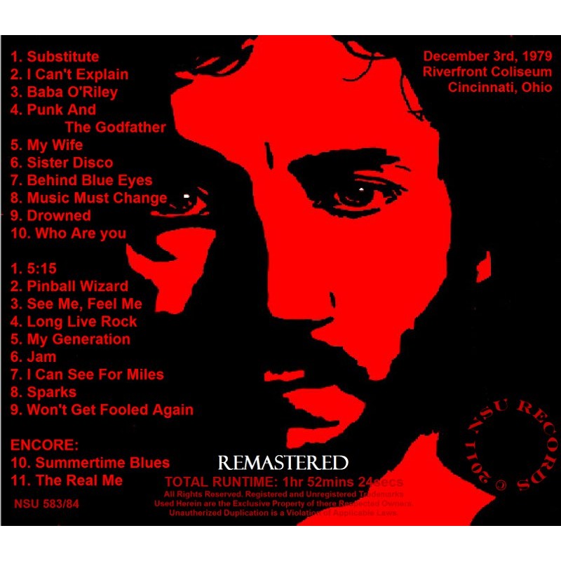 Cincinnati,ohio december 3,1979 ltd 2cd by The Who, CD x 2 with ...