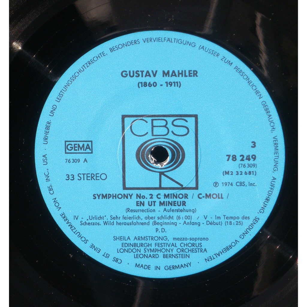 Symphonie 2 resurrection - cleaned by clearaudio machine. by Mahler ...