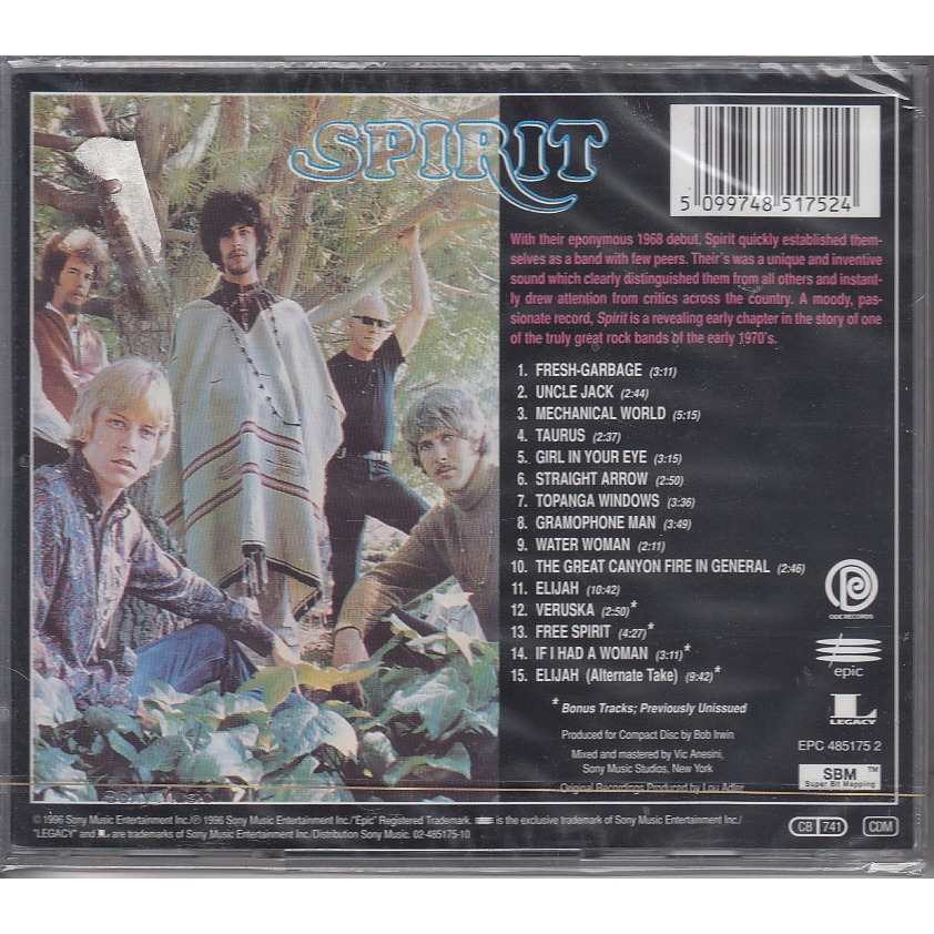 Spirit by Spirit, CD + bonus with collector89 - Ref:117385567