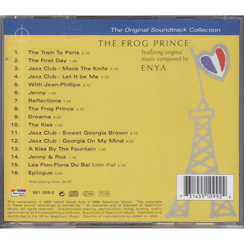 The frog prince- the original soundtrack collection featuring original ...