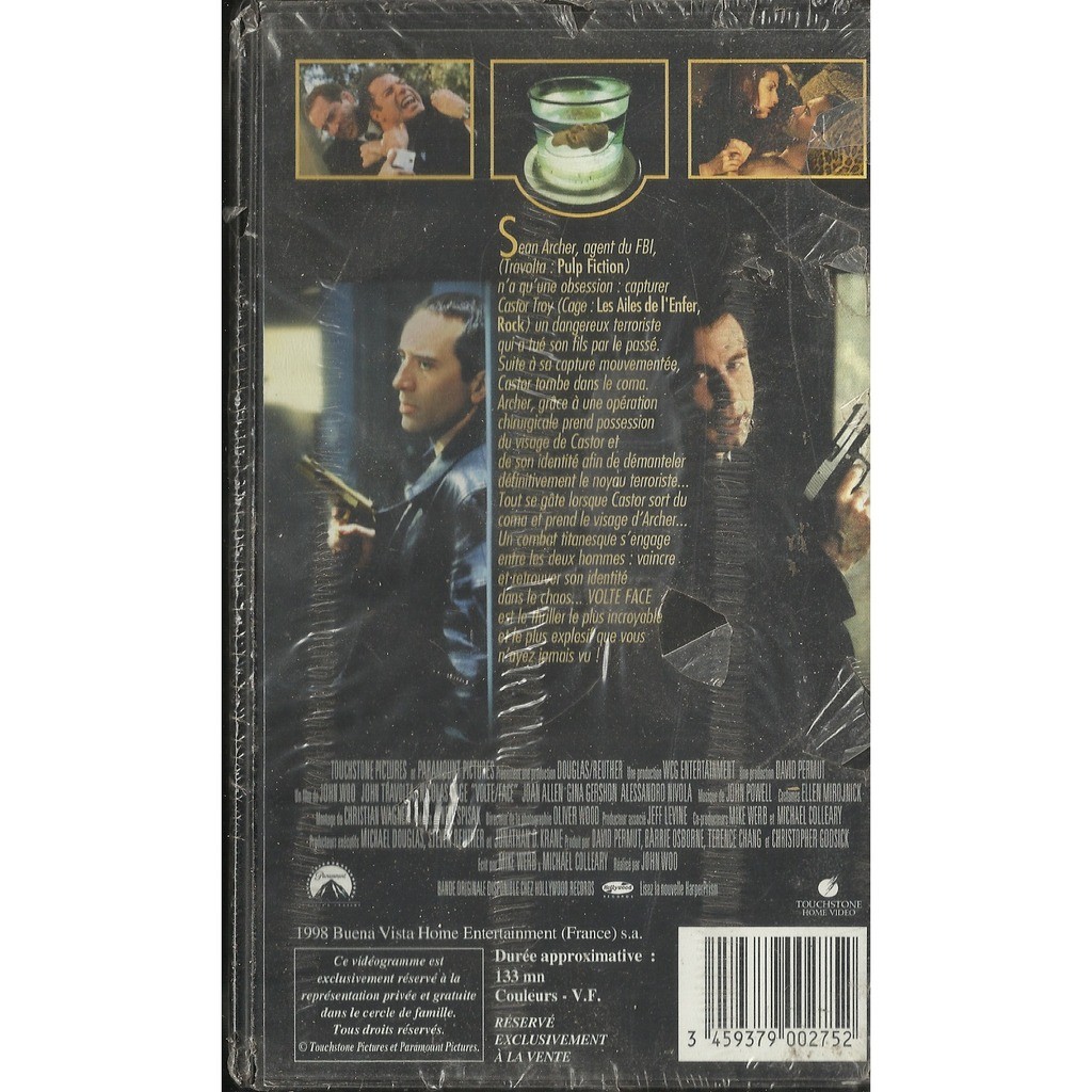 Volte/face by John Travolta, VHS with libertemusic - Ref:117495888