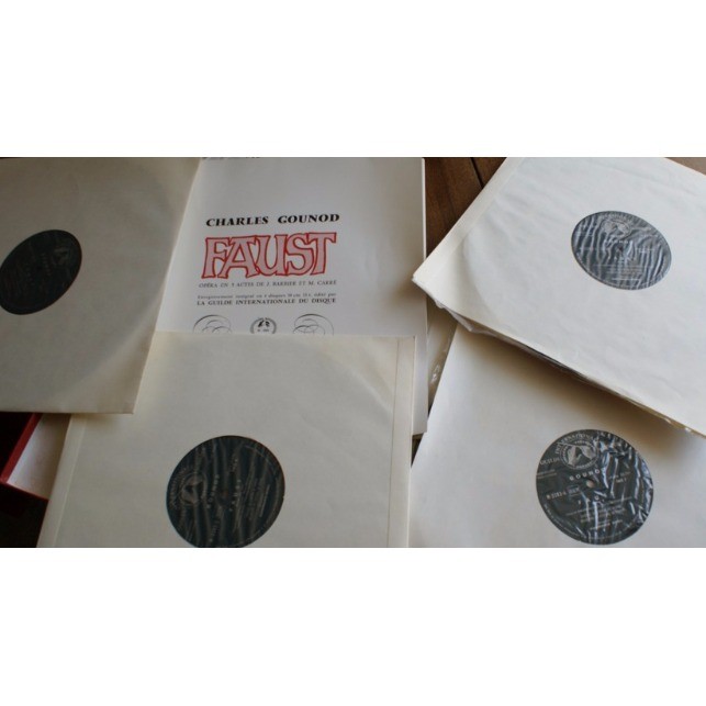 Faust opera en 5 actes coffret / livret 4 disques by Charles Gounod, LP ...