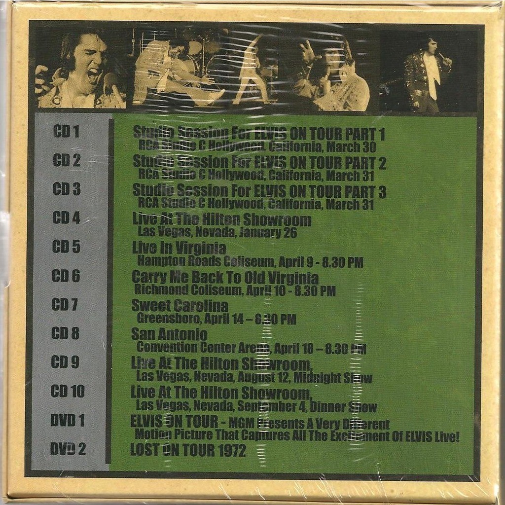 00010 cd box set 1972 box set 10 cd + 2 dvd by Elvis Presley, CD box ...