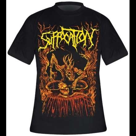 SUFFOCATION human waste, T-SHIRT for sale on osmoseproductions.com