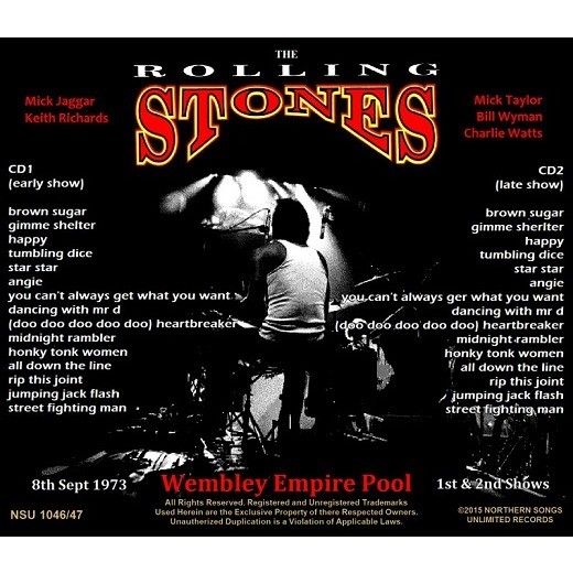 Live empire pool u.k.1973 sept 8th 2cd de The Rolling Stones, CD x 2 ...