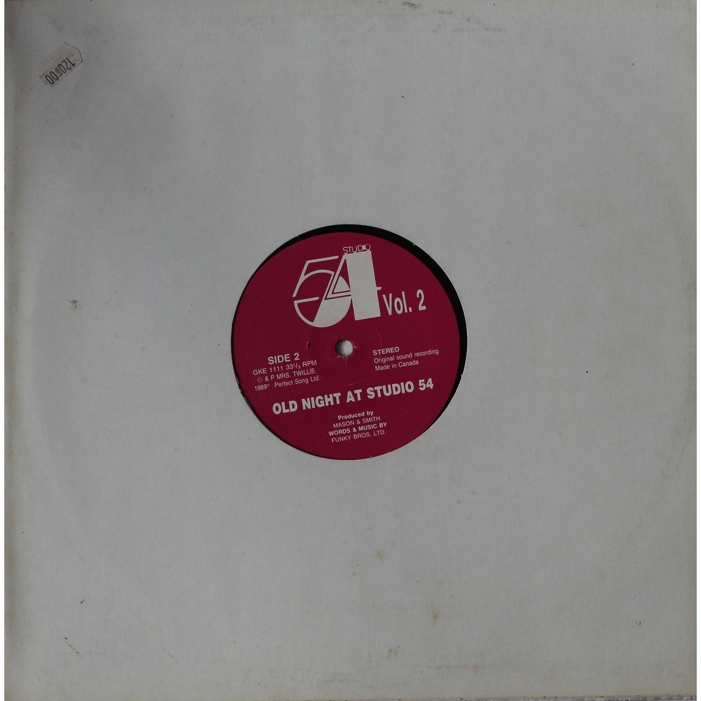 Old night at studio 54 vol. 2 de Various, 33T + Maxi vinyl chez pbr59 ...
