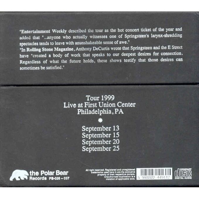 Backstreets of philadelphia (first union center philadelphia 13/15/20 ...