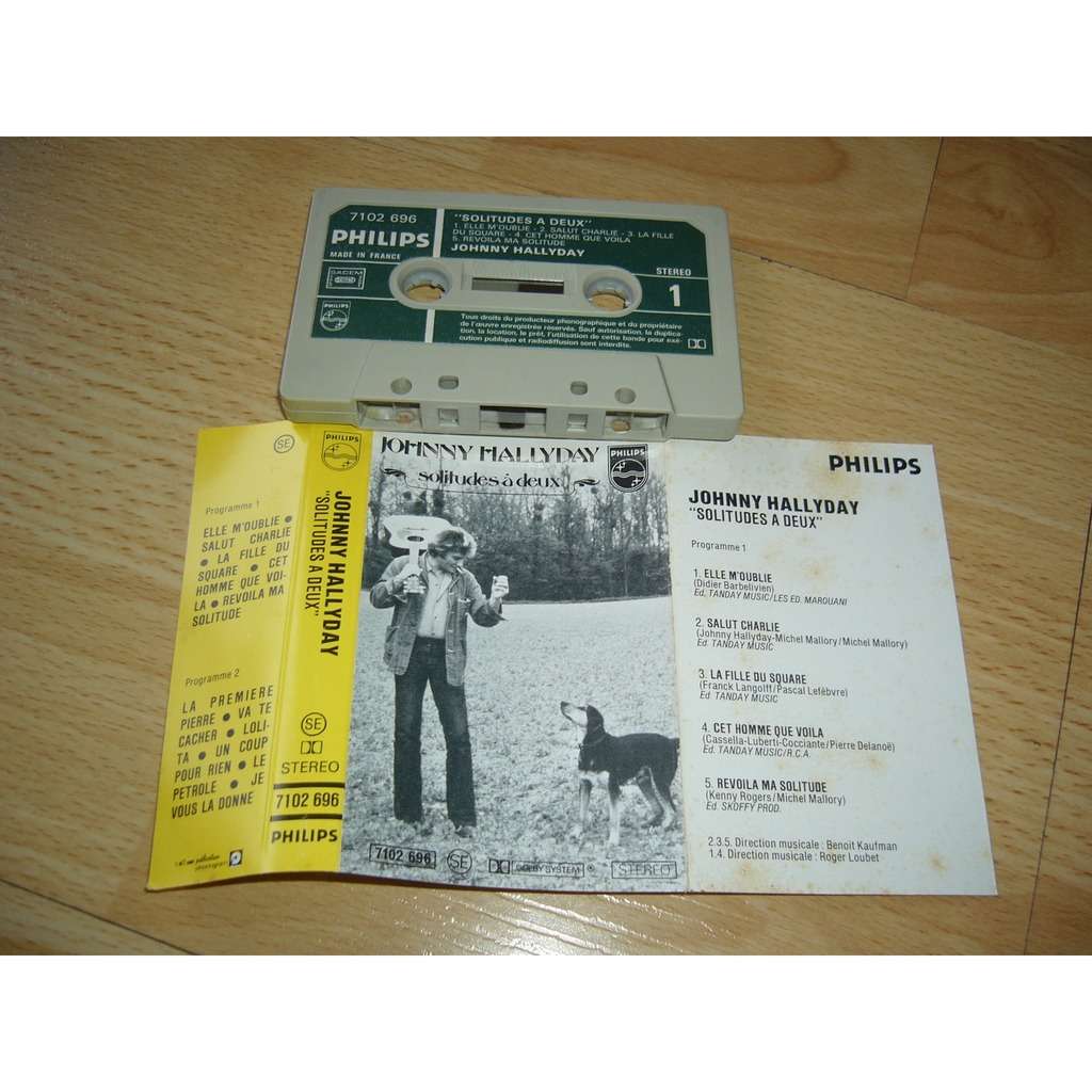 Johnny hallyday solitudes a deux made in france de Johnny Hallyday, K7 ...