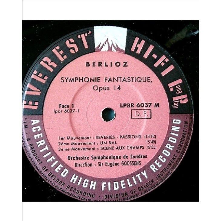 Berlioz : symphonie fantastique by Goossens, Sir Eugene / London Symphony Orchestra, LP with ...