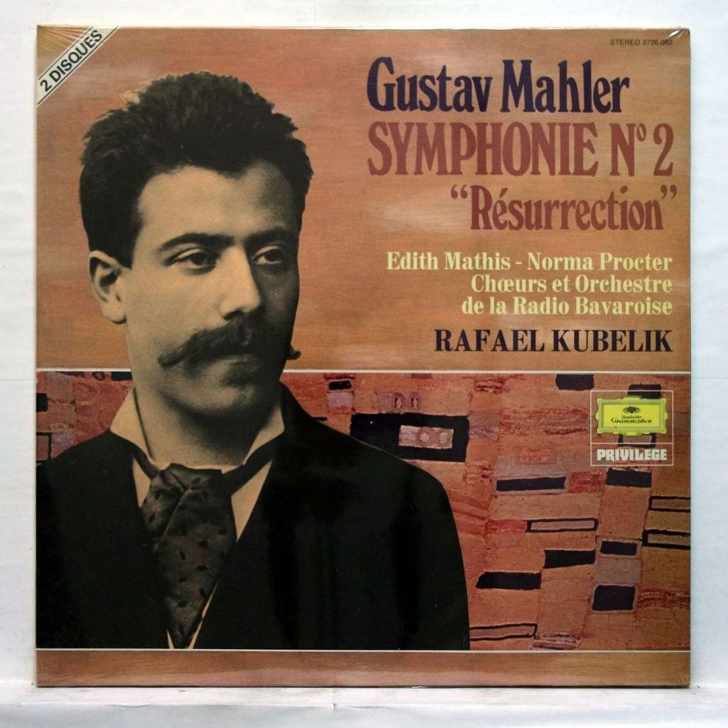 Mahler : symphony no.2 by Rafael Kubelik / Edith Mathis, Double LP ...