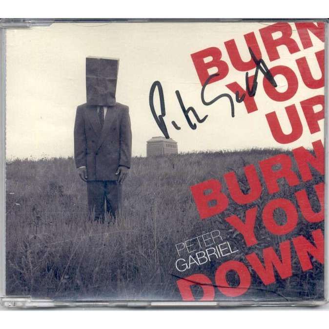 Burn you up burn you down (euro 2003 ltd 2-trk cd unique 'peter gabriel ...