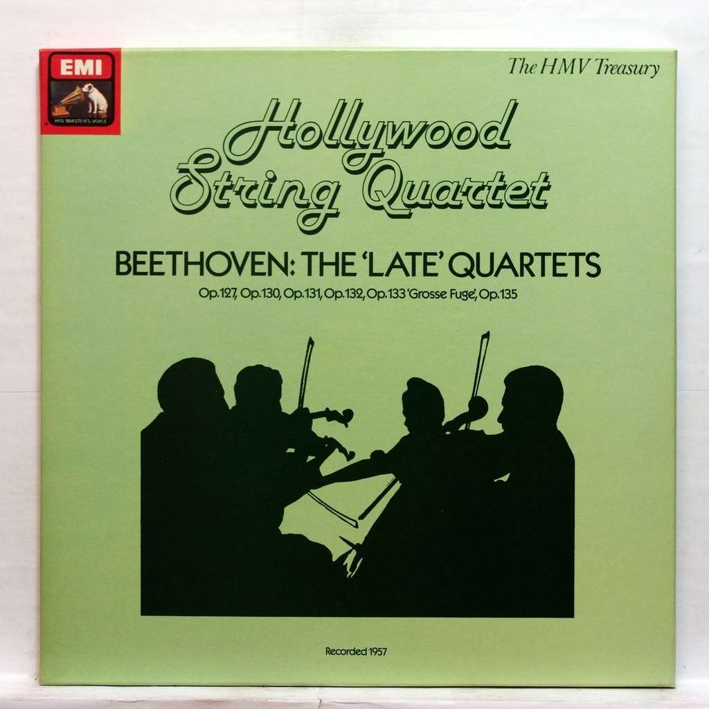 Beethoven : the late quartets opp.127, 130, 131, 132, 133 & 135 by Hollywood String Quartet, LP ...