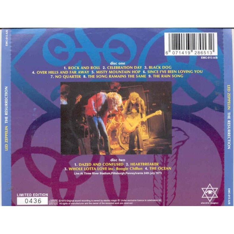 The resurrection (three river stadium pittsburgh 24.07.1973) de Led ...