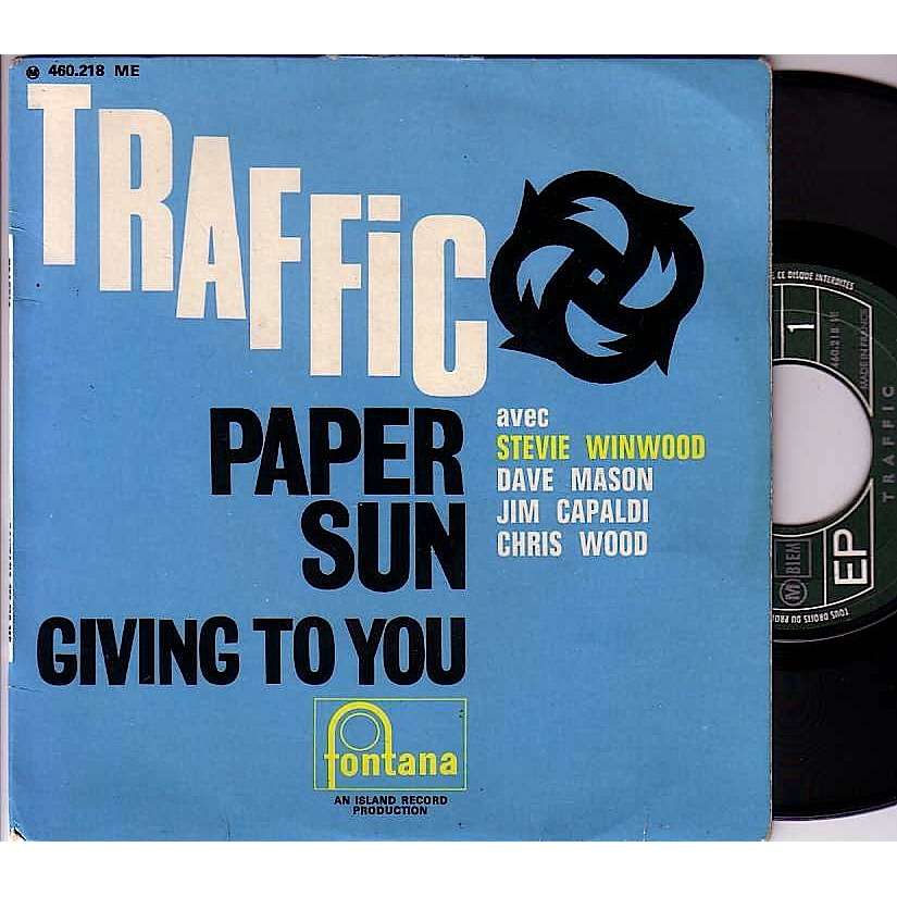 Paper sun / giving to you de Traffic, EP chez londonbus - Ref:118178200