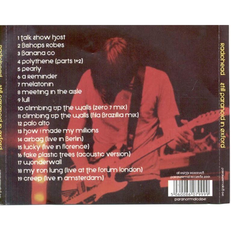 Still paranoid in oxford (a collection of non album tracks and rarities ...