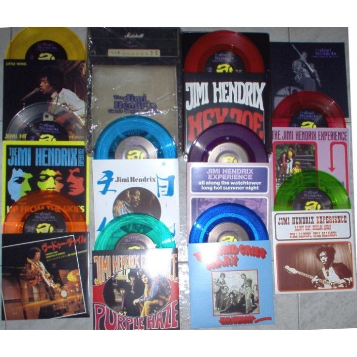 The jimi hendrix classic single collection (usa 1998 ltd 10 x 7singles ...