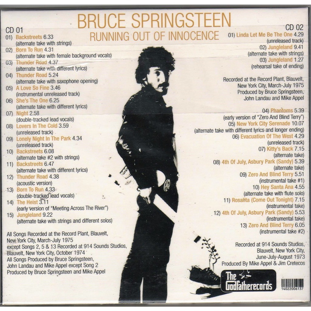 Running out of innocence (definitive'born to run'&'the wild the ...