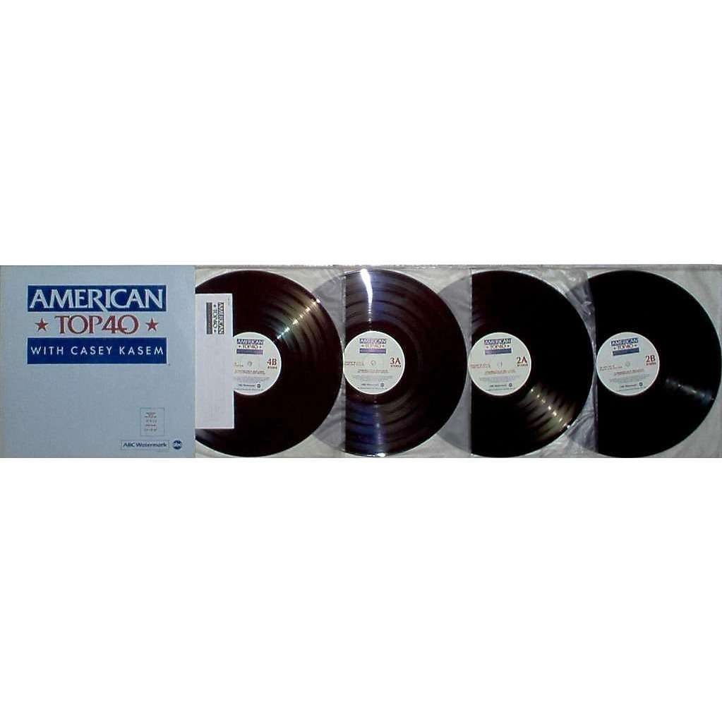 American top 40 program no.852-10 (usa 1985 promo 'abc' 4lp traslucent brown wax radio show ps ...