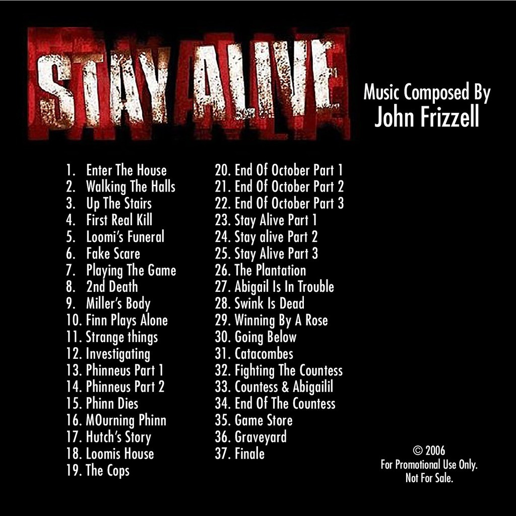 Stay alive by John Frizzell, CD-ROM with ouvrier - Ref:118304861