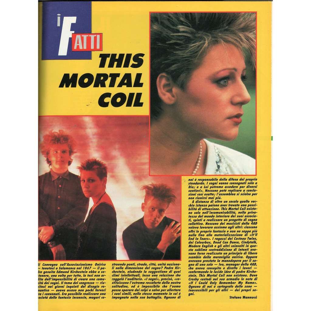 Rockstar (may 1985) (italian 1985 music magazine) by This Mortal Coil ...