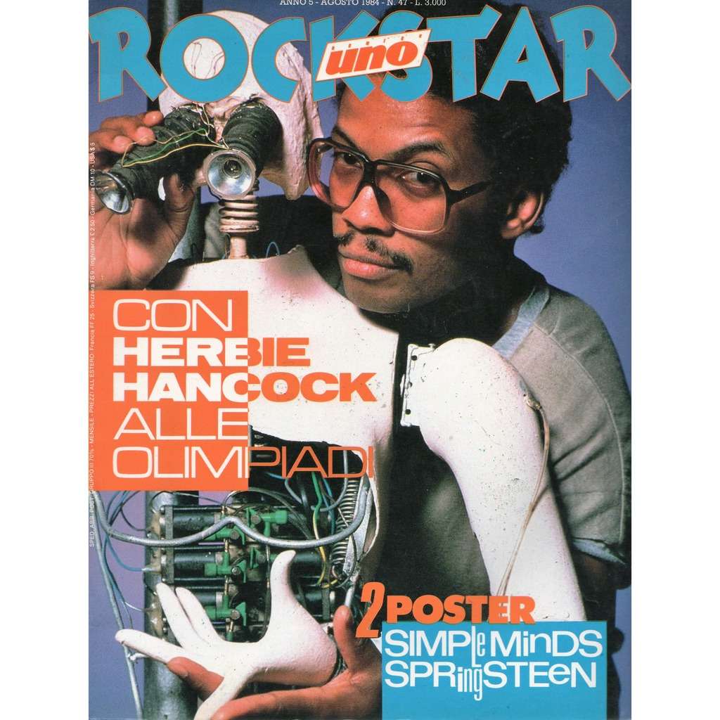 HERBIE HANCOCK rockstar (aug. 1984) (italian 1984 herbie hancock front ...