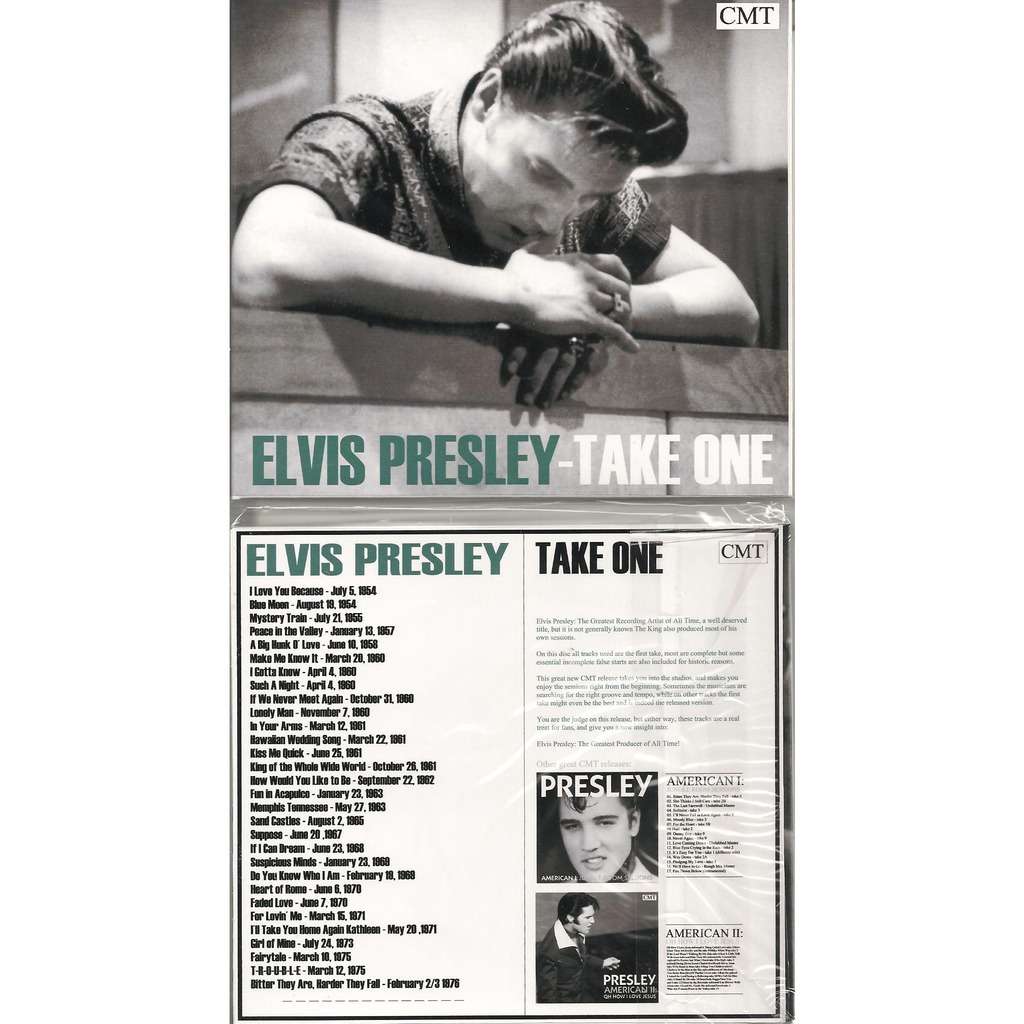 001 cd digipack take one vol.1 cd digipack 30 outtakes by Elvis Presley ...