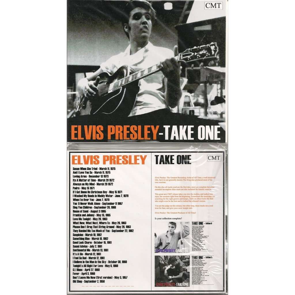 001 cd digipack take one vol.6 cd digipack 30 outtakes by Elvis Presley ...