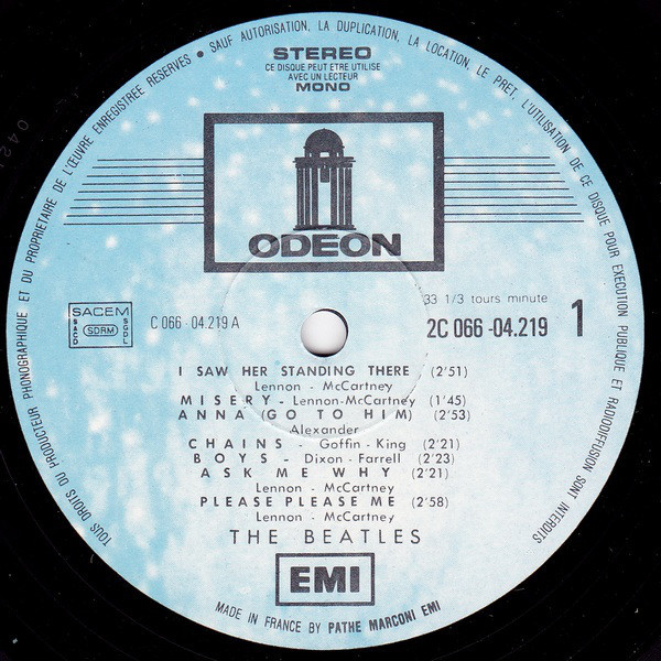 Les beatles n 1 de The Beatles, 33T chez yvandimarco - Ref:118379887