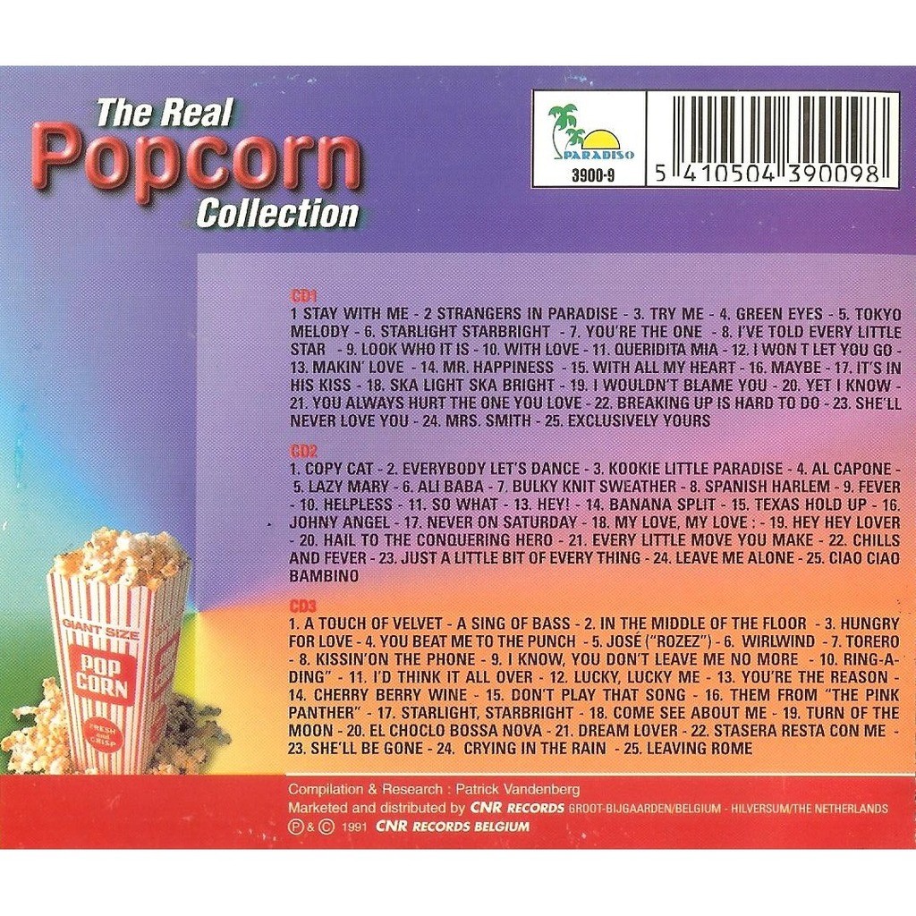 The real popcorn collection vol 1 - cd3 by Divers / Various Artists, CD ...
